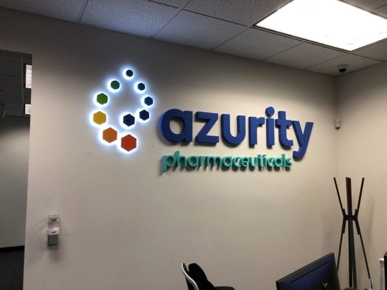 Azurity Pharmaceuticals - Metro Sign & Awning